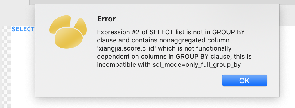 In Aggregated Query Without GROUP BY Expression 1 Of SELECT List Contains Nonaggregated Column 
