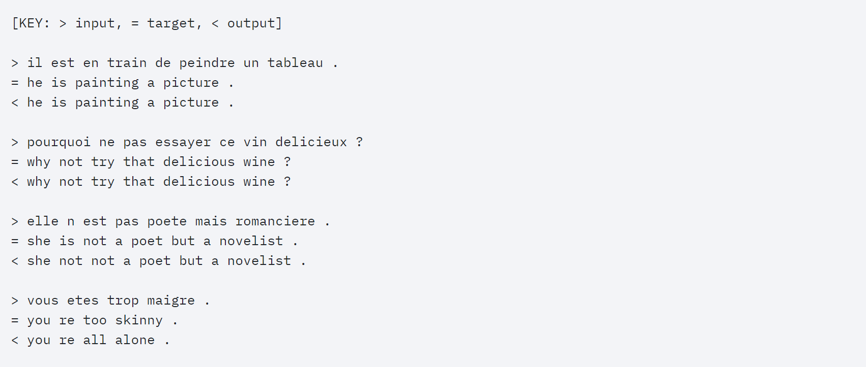 NLP FROM SCRATCH: TRANSLATION WITH A SEQUENCE TO SEQUENCE NETWORK AND ATTENTION - 三年一梦 - 博客园