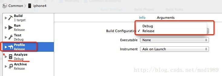 iOS开发-Xcode Debug、Release、Archive、Profile、Analyze概念解释 - 梁飞宇 - 博客园