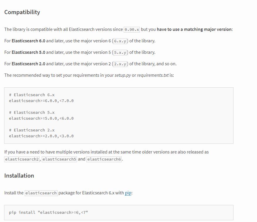 Elasticsearch For Python 