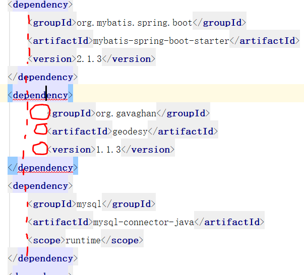 Pom xml Element dependency Cannot Have Character children Because 