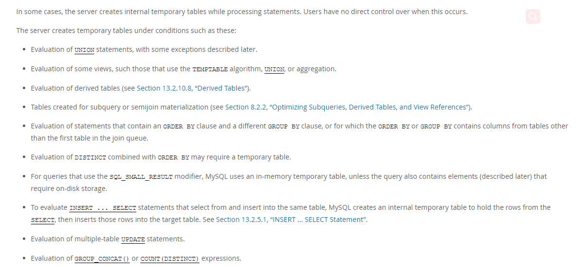 MySQL tmp table size max heap table size 