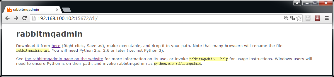 RabbitMQ 的CLI管理工具 rabbitmqadmin - liuxinyu123 - 博客园