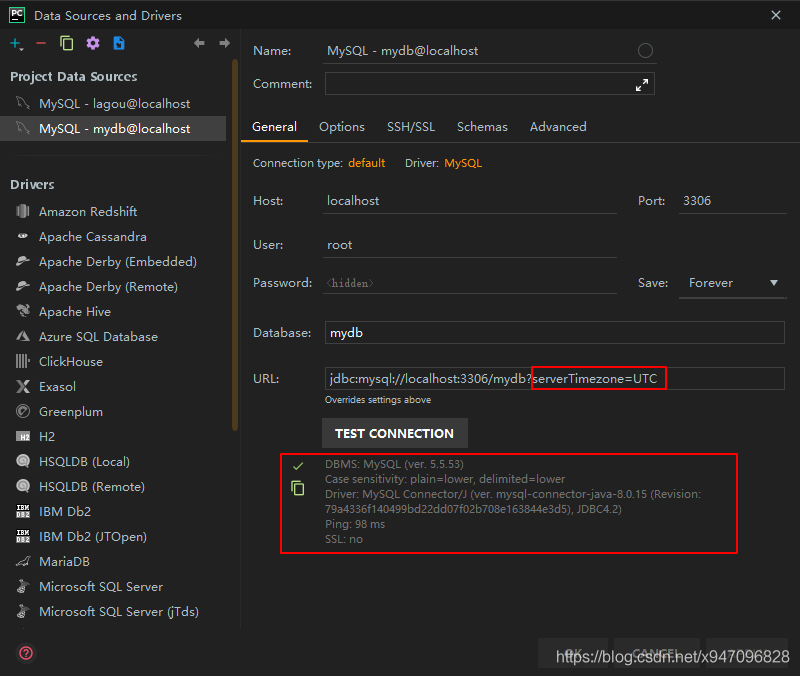  mysql server Returns Invalid Timezone Go To Advanced Tab And Set 