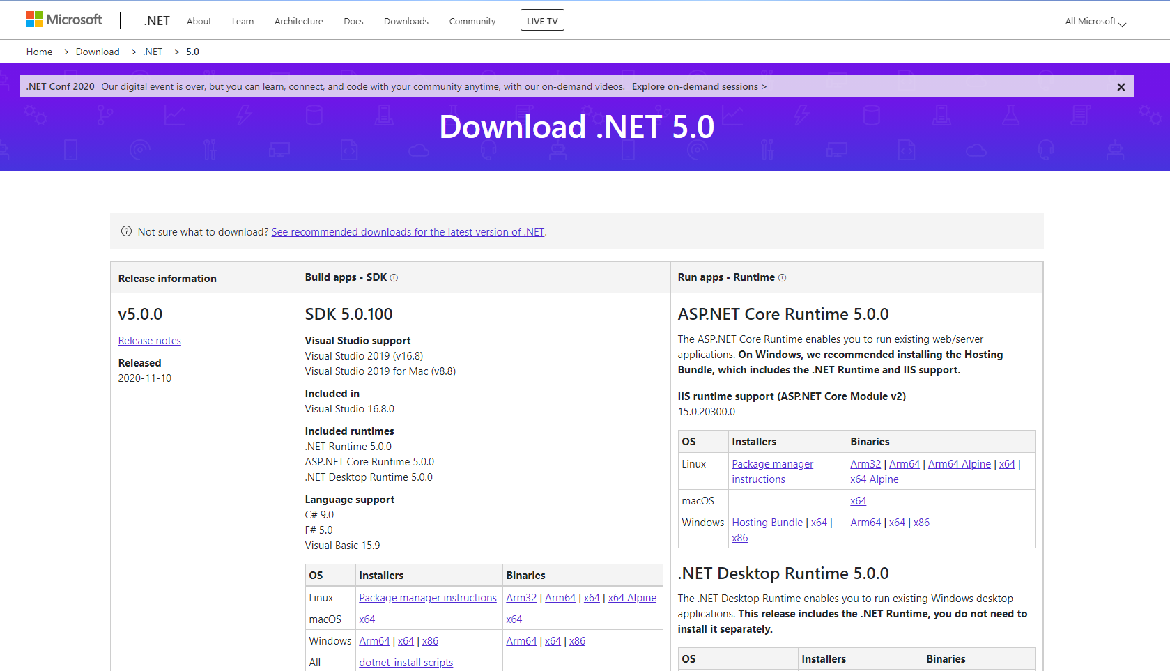Linux下安装.NETCore5.0以及Docker下安装.NETCore5.0 - shookm - 博客园