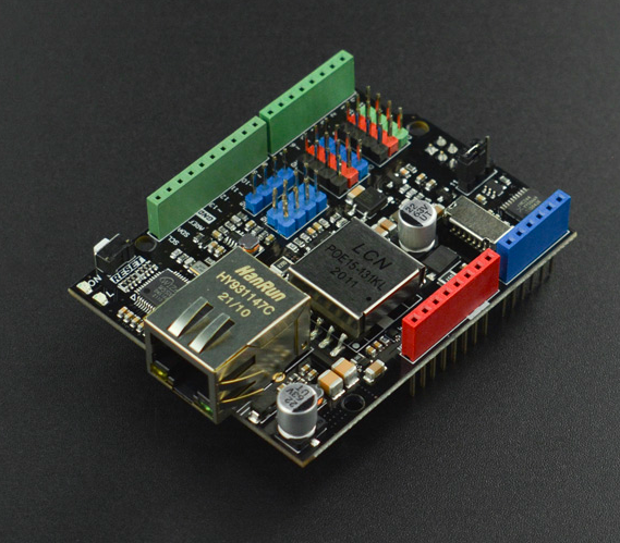 DFRobot新品Arduino扩展板-POE以太网络扩展板-W5500 - Maker001 - 博客园