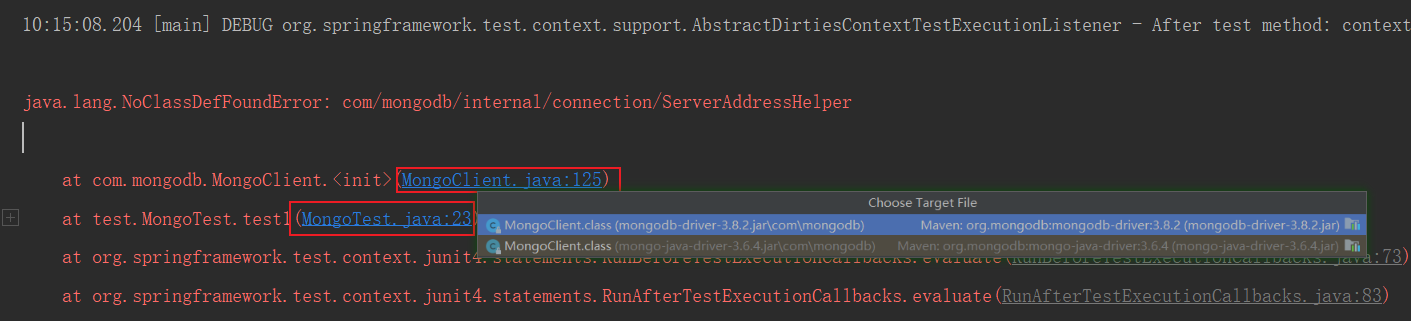 NoSuchMethodError:: com.mongodb.internal.operation.SyncOperations &&java.lang ...