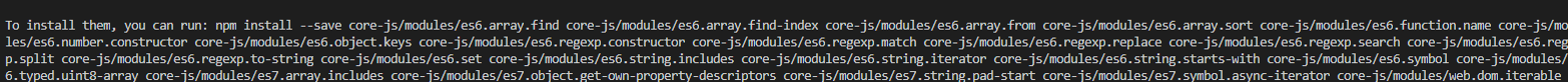 Npm Install 报错解决 To Install Them You Can Run Npm Install Save Core