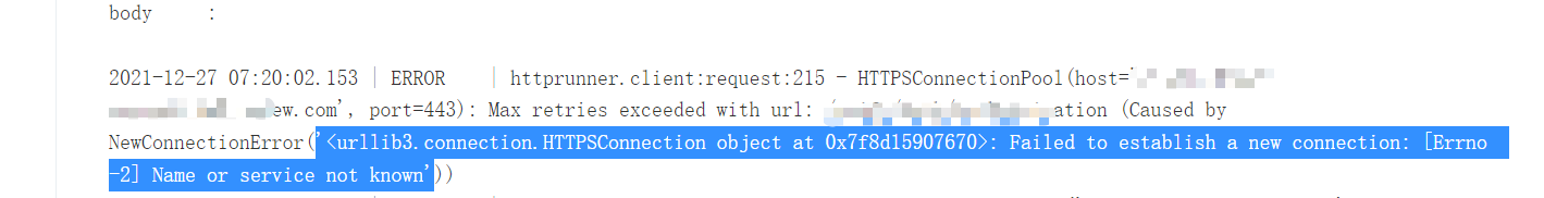 jenkins构建报错"' : Failed to establish a new connection: [Errno -2] Name or service not known'" - 第 ...