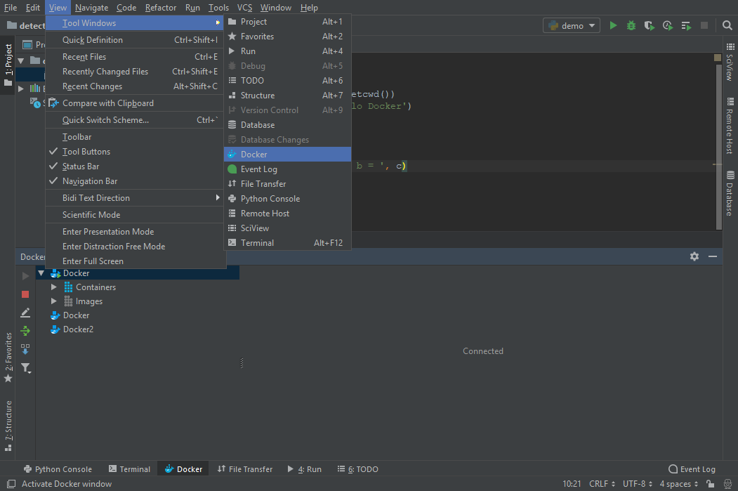 PyCharm 部署 Docker 镜像解释器 - offduty - 博客园
