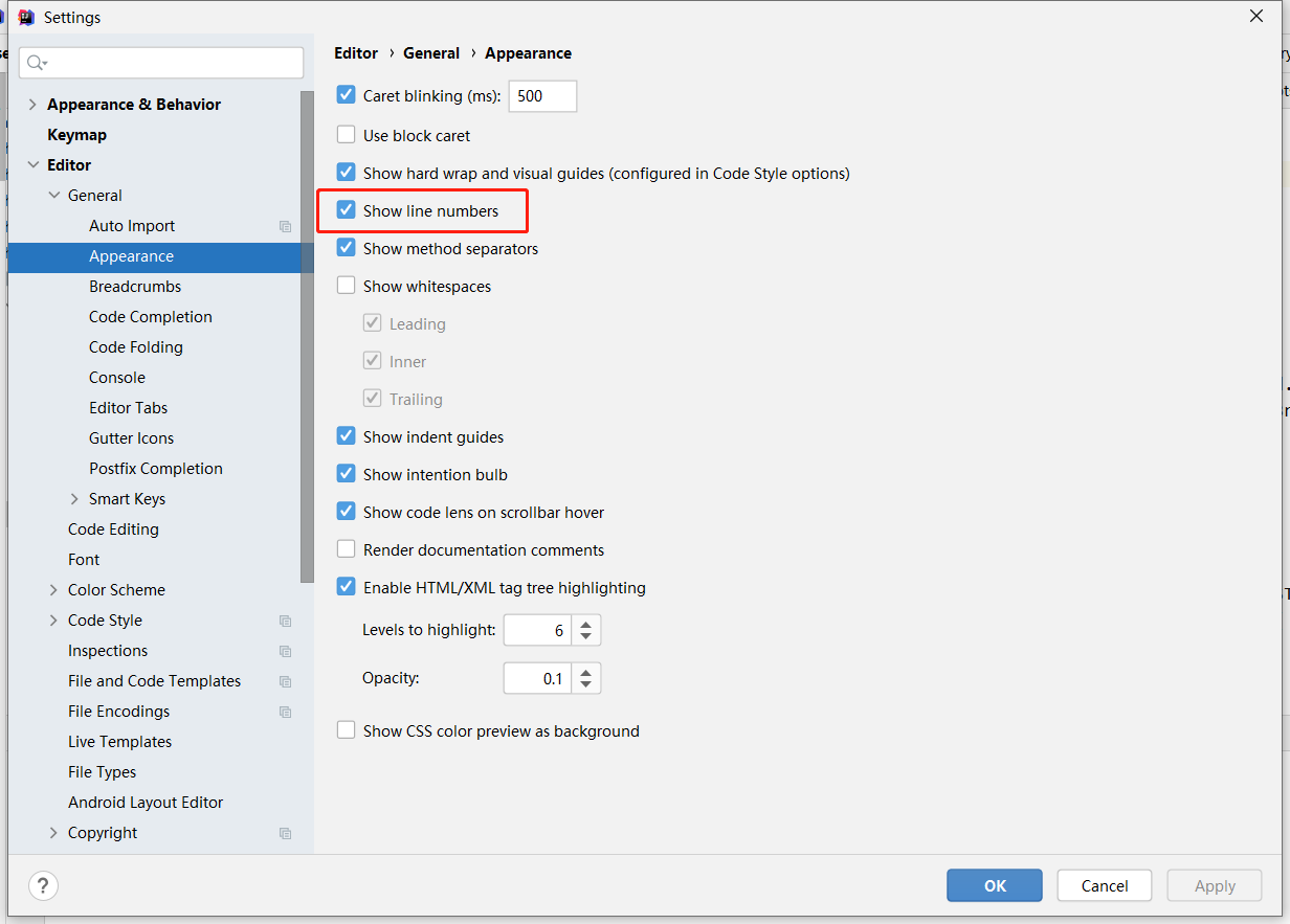intellij idea配置 基本配置 编辑区域设置 - 小白菜白又青 - 博客园