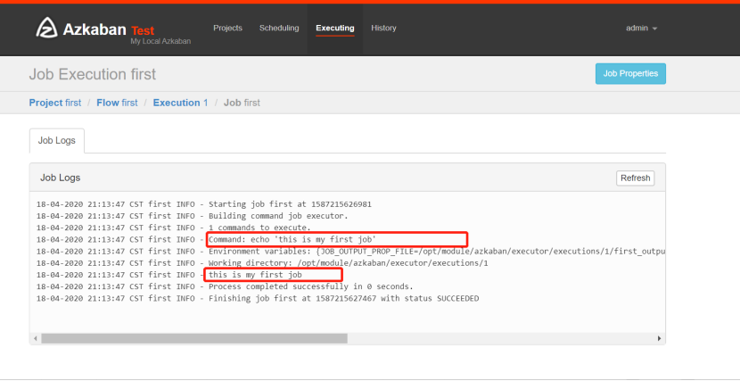 Azkaban-实战（一）单一job 案例 - MissRong - 博客园