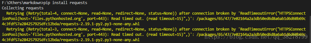 Python安装库时出现read Timed Out问题的解决方法（主要讲解requests库和beautifulsoup库）【以下讲解的均是 
