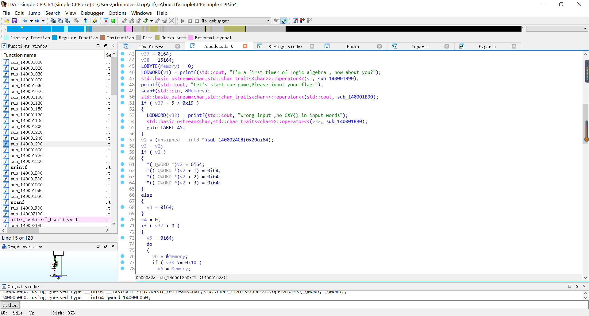 buuctf simpleCPP - Th1r7een - 博客园