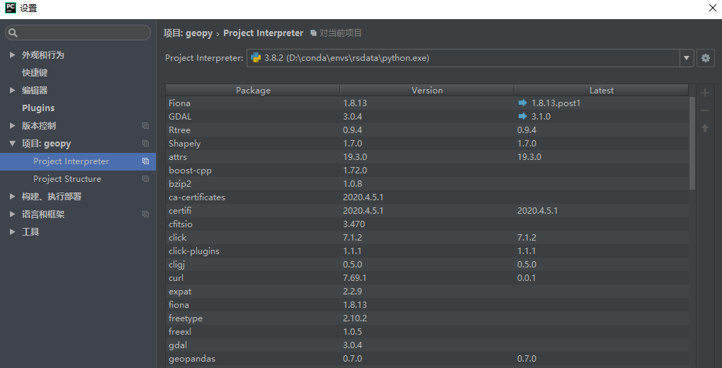 anaconda如何下载安装geopandas 0.7.0 - 金城旧人 - 博客园