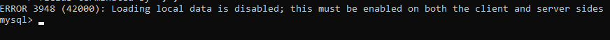 【数据分析】mysql之不能导入本地文件“loading Local Data Is Disable ” 新治 博客园