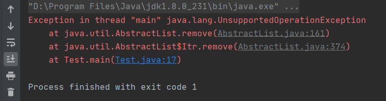 使用Java中的Arrays.asList()报Exception in thread "main" java.lang.UnsupportedOperationException异常问题 ...