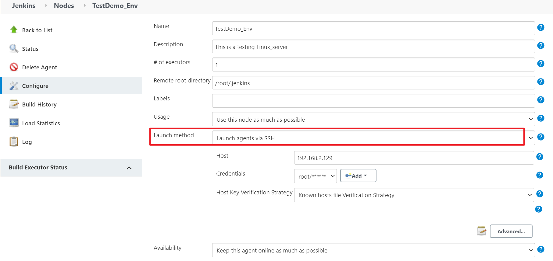 A problem occurred while processing the request.【Jenkins配置Linux节点】 - Felix_Openmind - 博客园