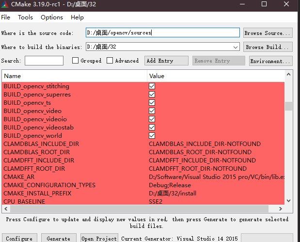 vs2015 opencv cmake 32位（x86）配置教程与资源分享 - 叫我郑官人 - 博客园