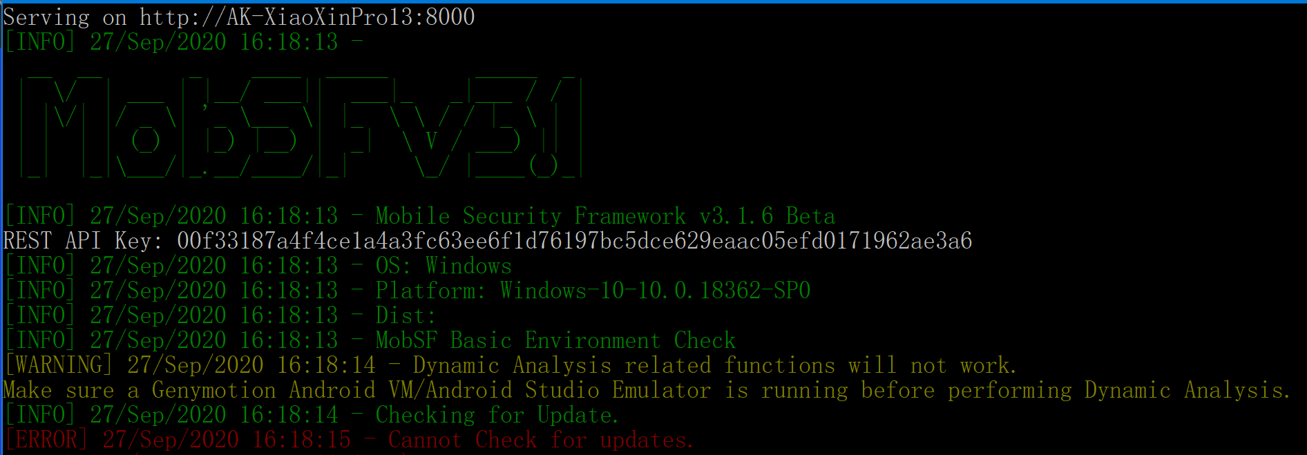 Windows10 安装MobSF 历程 - AnKenK - 博客园
