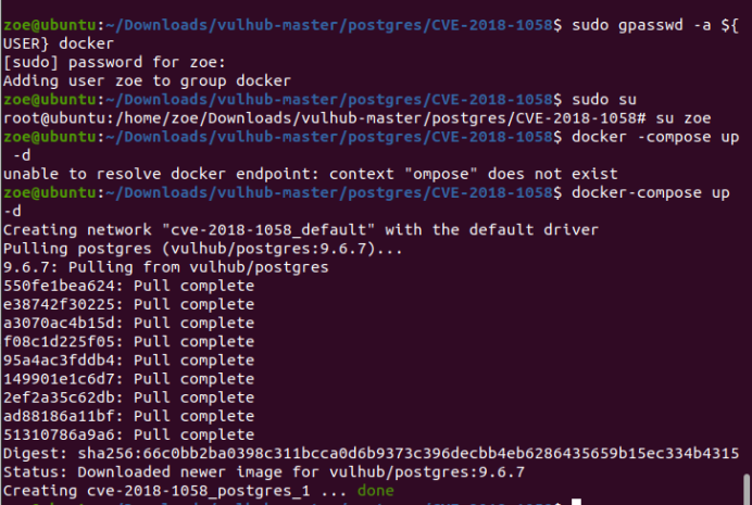 ubuntu20.04 安装docker dockers-compose vulhub 详细过程 - trust_zoe - 博客园