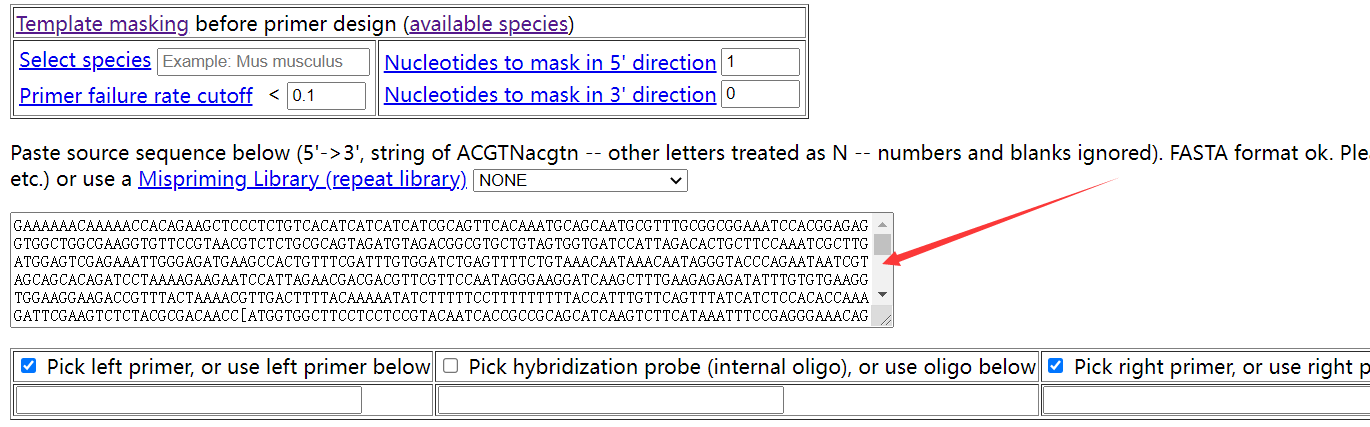 网页引物设计工具primer3的使用注意事项 - 吴元康 - 博客园