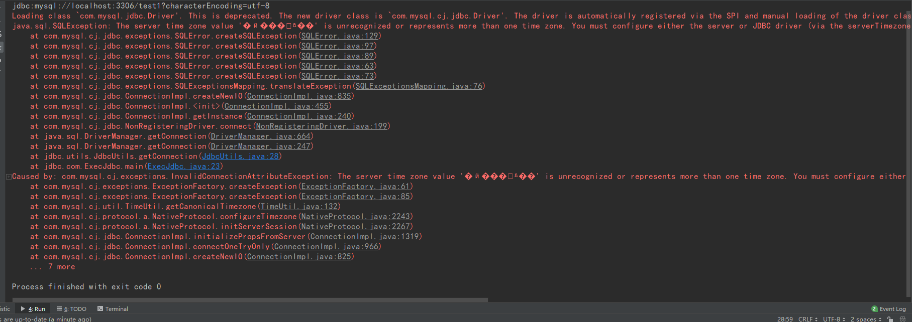 java.sql.SQLException: The server time zone value is unrecognized - 一方玩 - 博客园