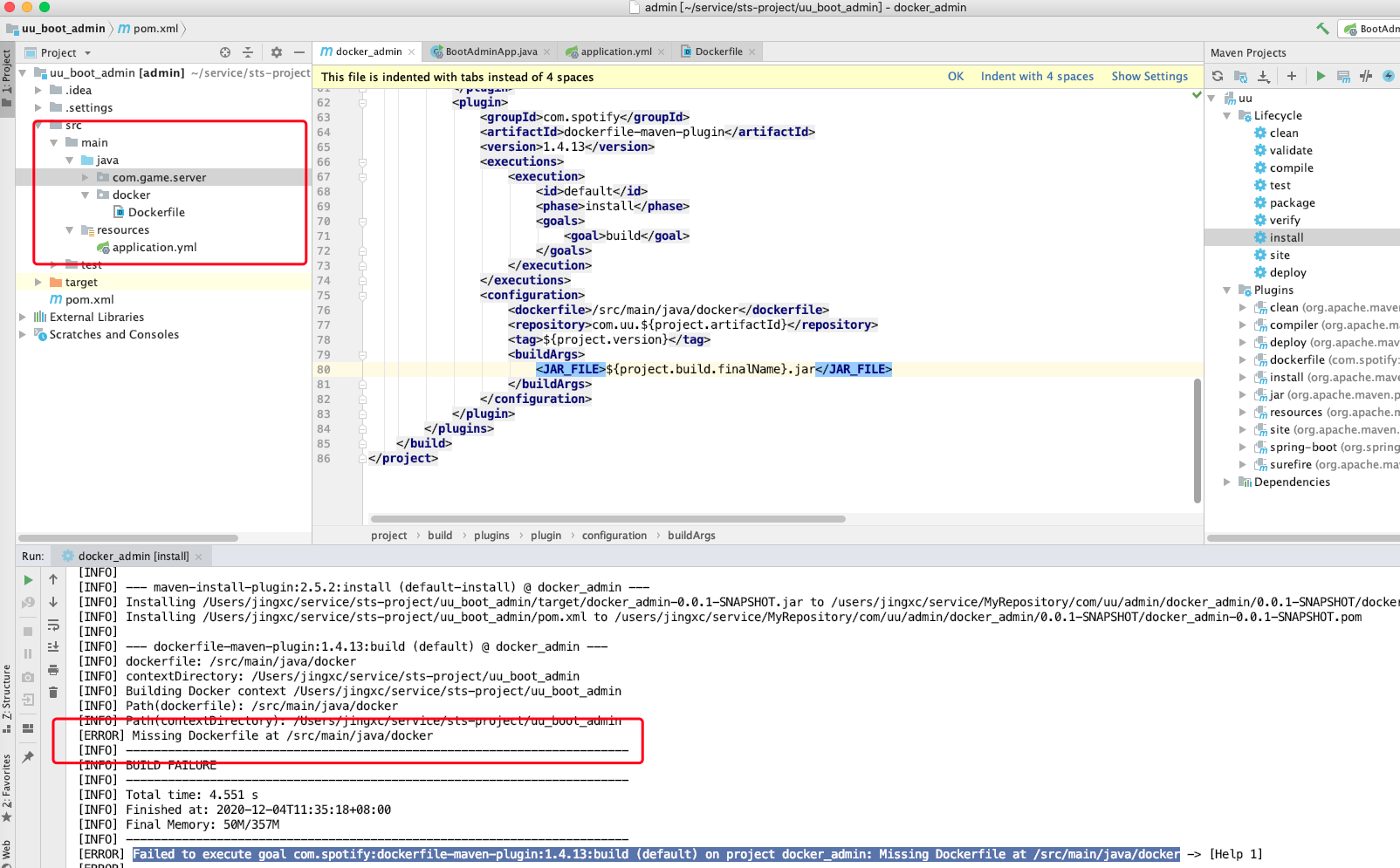 Springboot 打包成docker项目 景小布 博客园