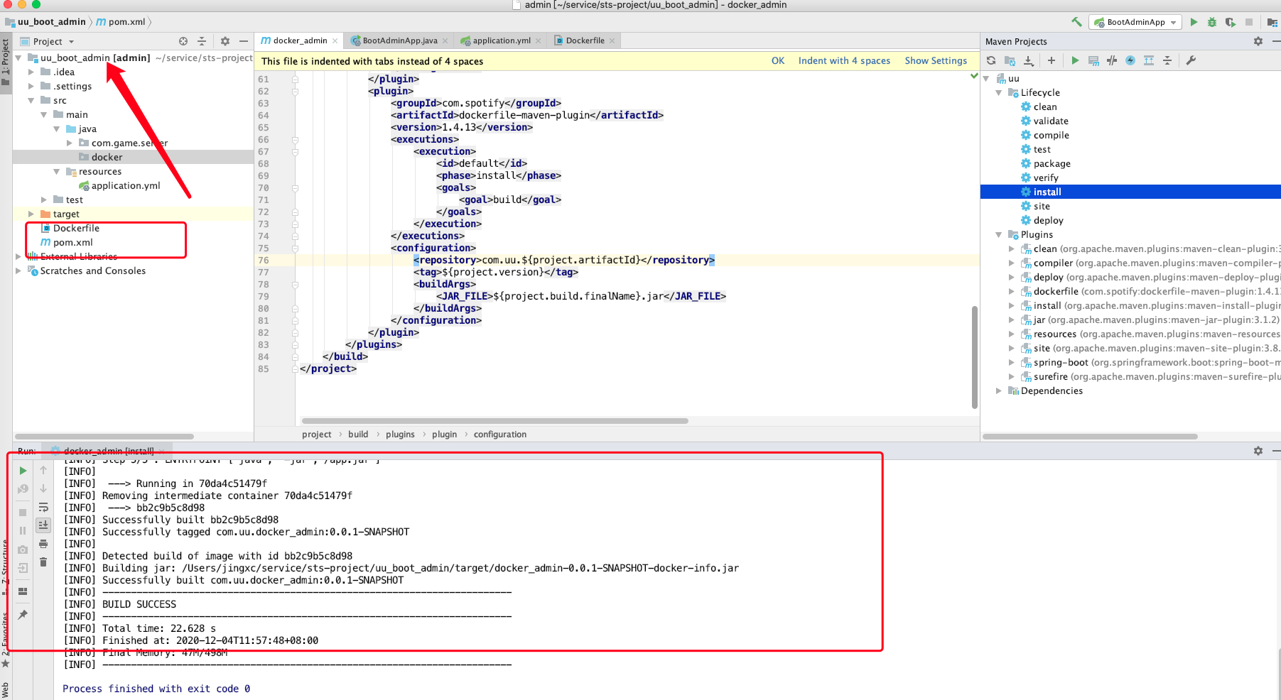 Springboot 打包成docker项目 景小布 博客园