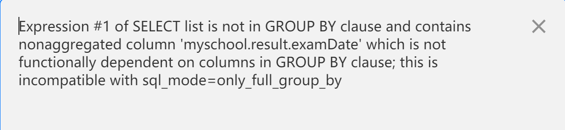 Mysql遇见expression 1 Of Select List Is Not In Group By Clause And Contains Nonaggre的问题 蹦蹦跳的扎克