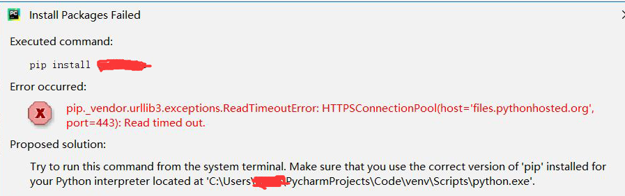 Pycharm安装第三方库超时报错 - Little-Green-Frog - 博客园