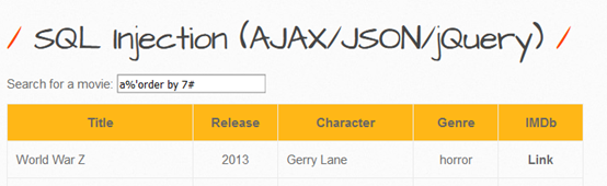 记bWAPP练习-SQL Injection (AJAX/JSON/jQuery) - loser_w - 博客园