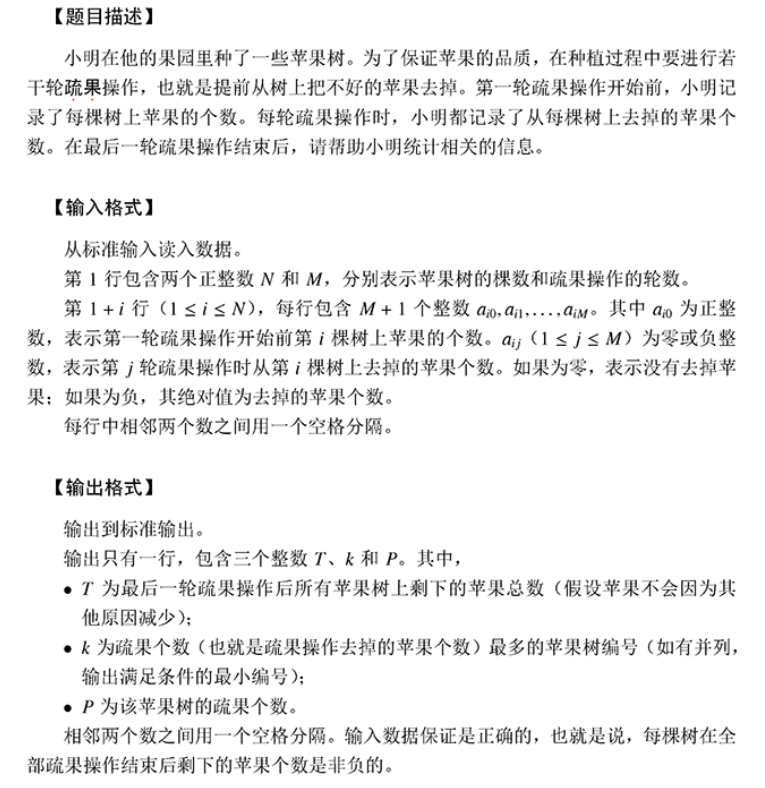 201909 1 小明种苹果 摘星、 博客园 
