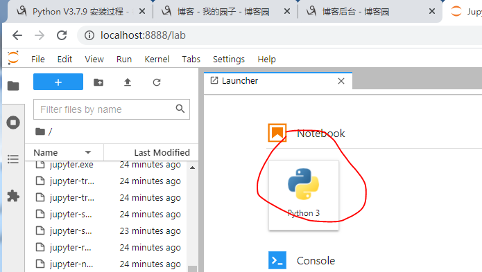 安装Python3.7和JupyterLab（不安装Anaconda3） - 钱江潮涌 - 博客园