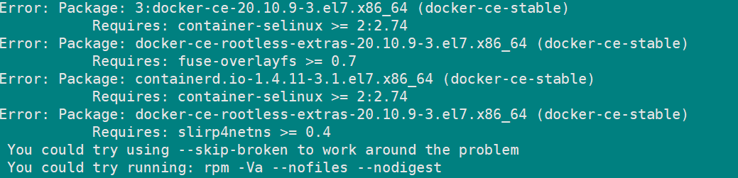 安装Docker-CE时报错，Requires: container-selinux ＞= 2:2.74 - 陈强。 - 博客园