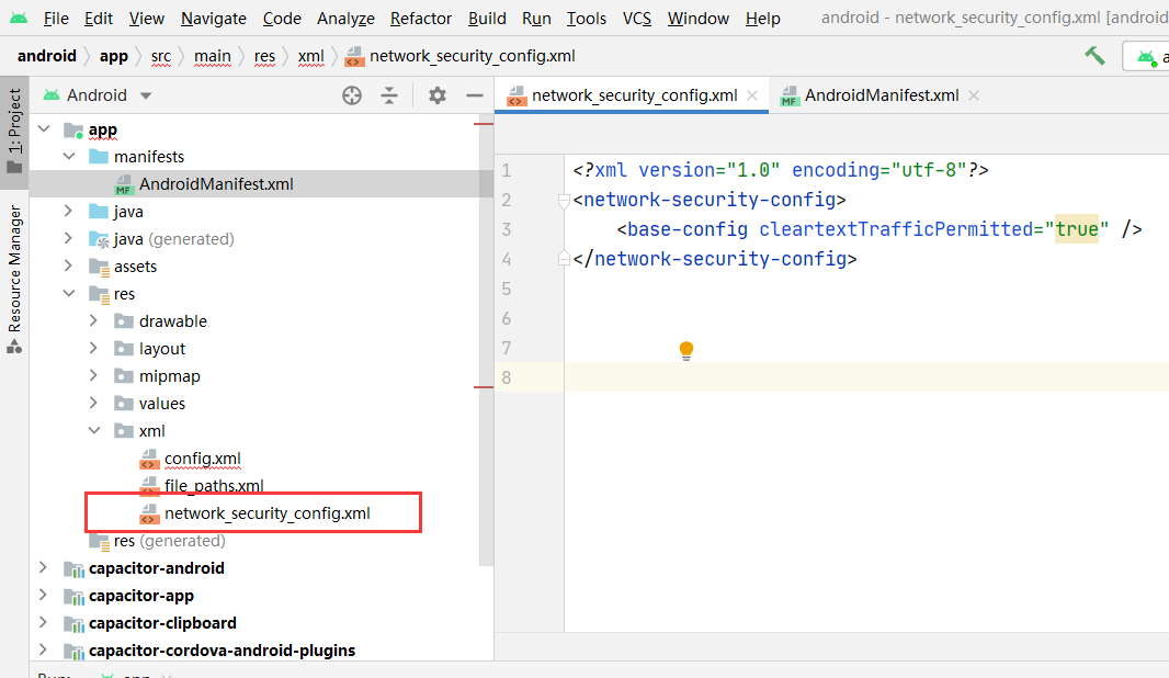 APP打包后访问不了网络，No Network Security Config specified, using platform default - //君莫笑 - 博客园