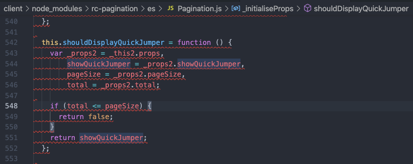 ant design分页中 showQuickJumper不生效 - 看鱼游 - 博客园