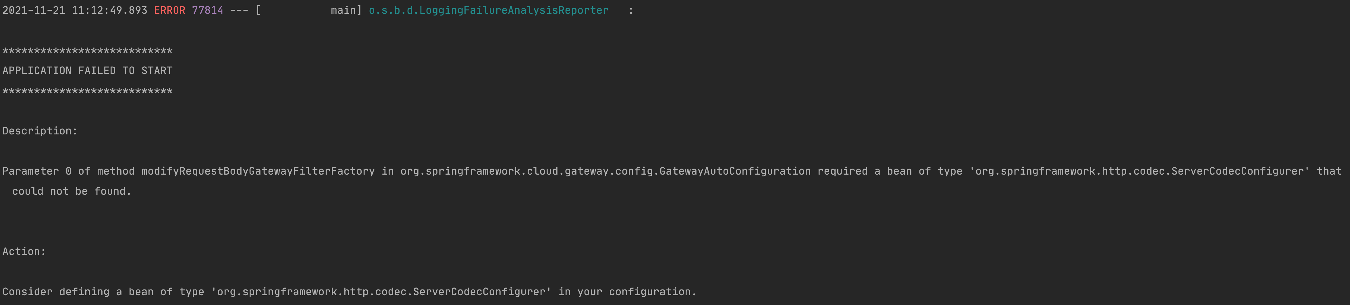 Spring Cloud GateWay 网关启动异常 - 君士坦丁 - 博客园