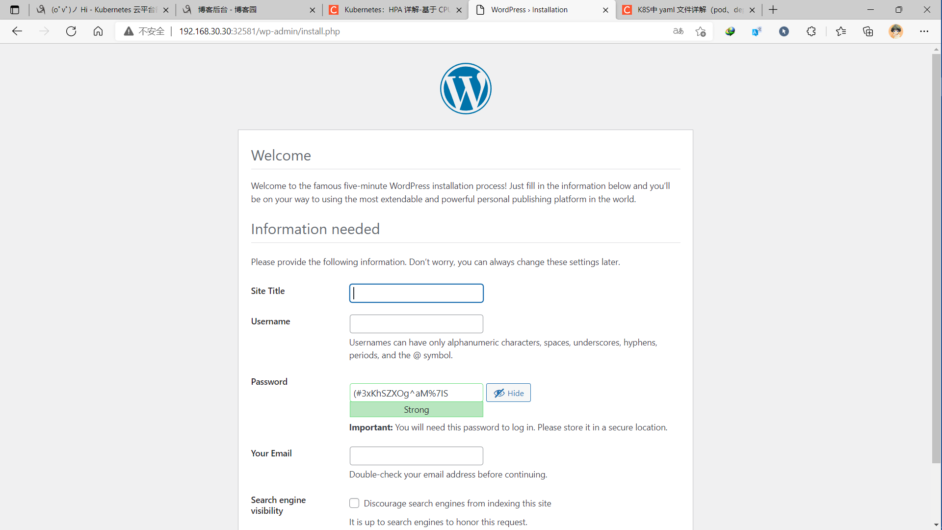 Kubernetes 云平台部署 WordPress流程 - 白马非马= - 博客园