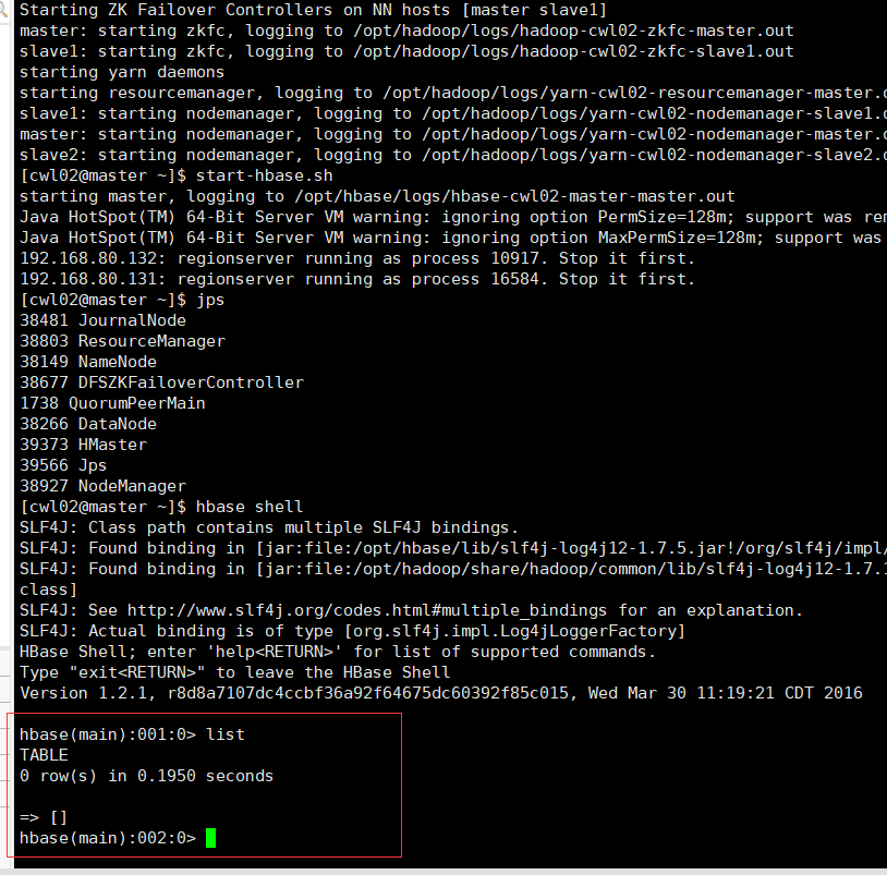hbase报错Can't get master address from ZooKeeper; znode data == null - 世界终将是黑大帅的 - 博客园