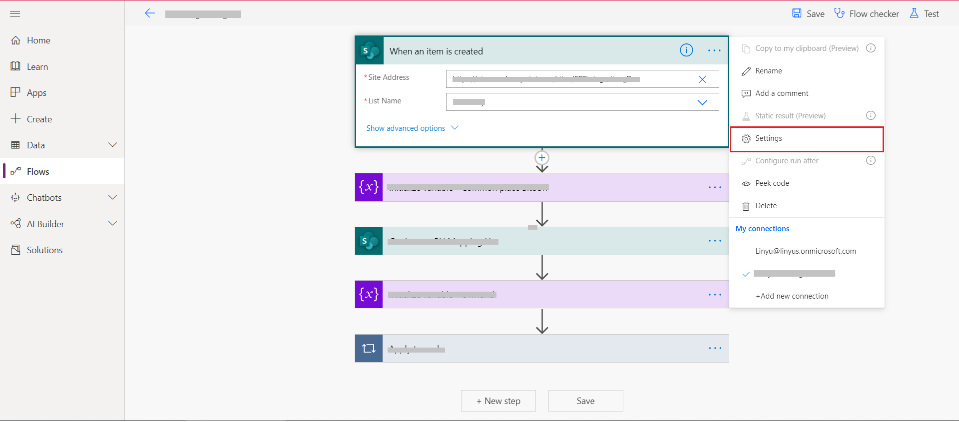 Power Automate SharePoint Trigger Conditions 