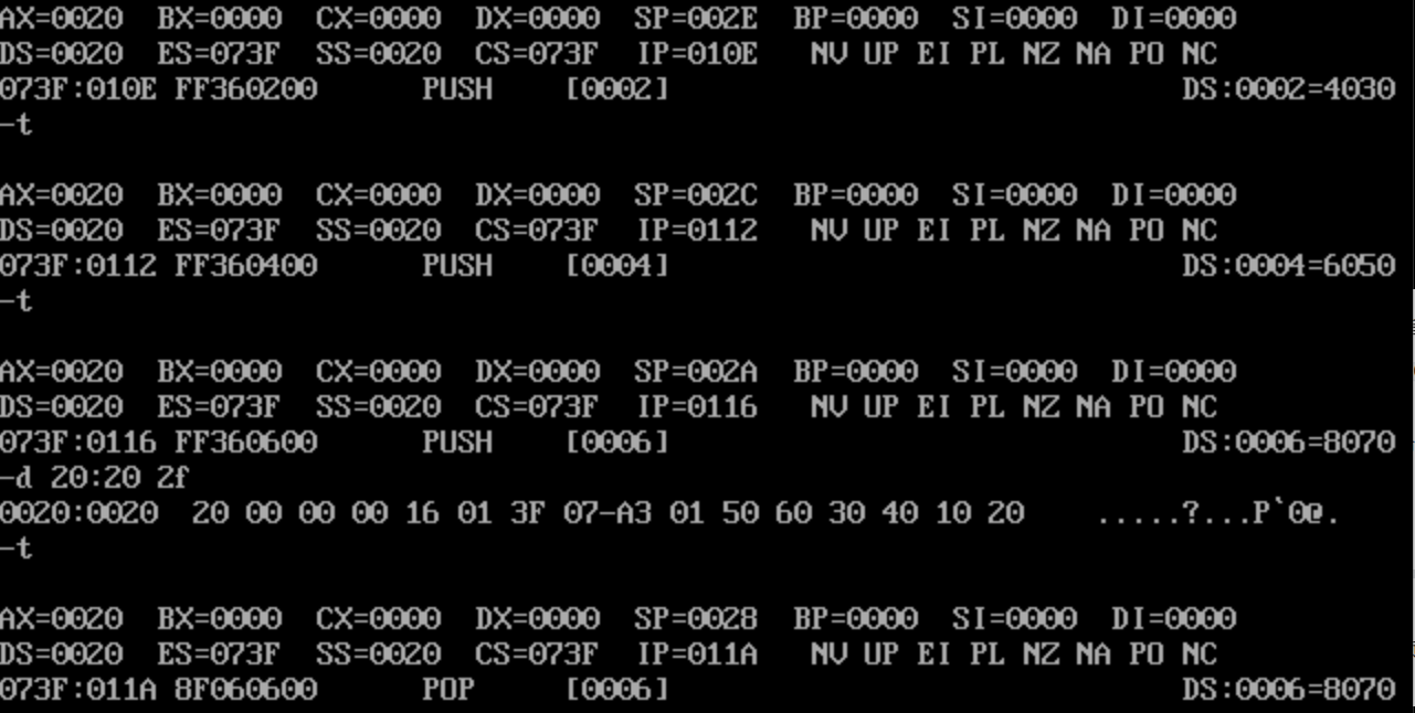 实验：8086汇编指令编码和调试 - 小小神龙 - 博客园