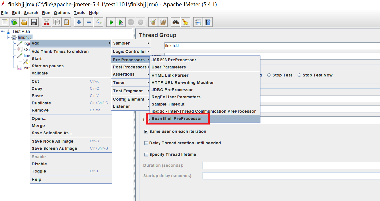 增加jmeter便捷性的BeanShell PreProcessor - 忘记长大 - 博客园