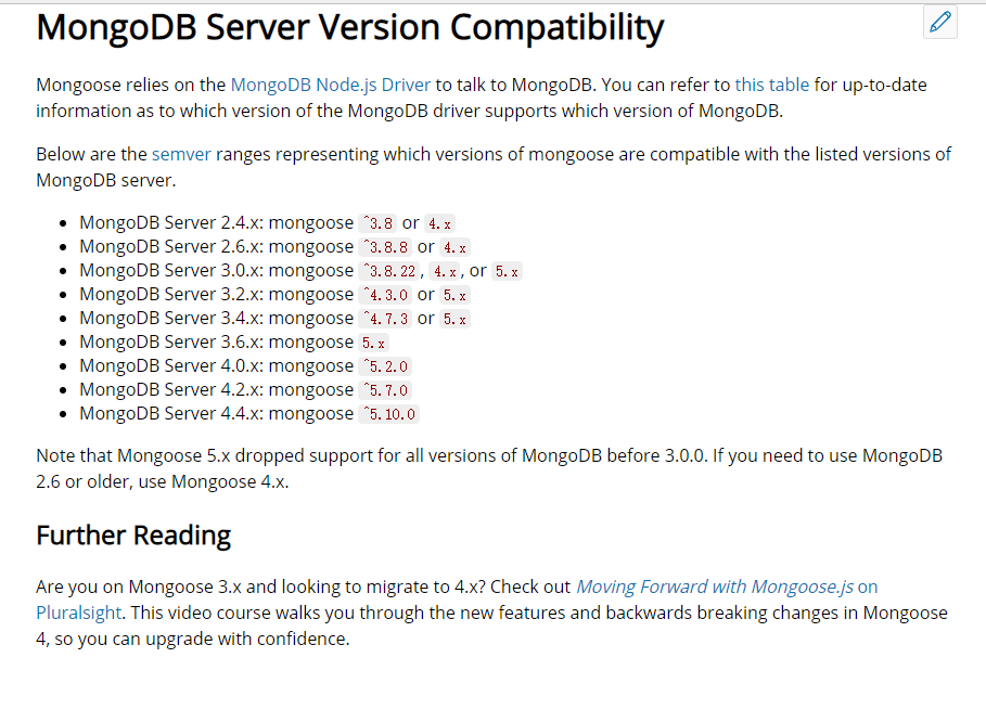 Mongoose ScheduleTimeoutControl MongoError Command Find Requires 