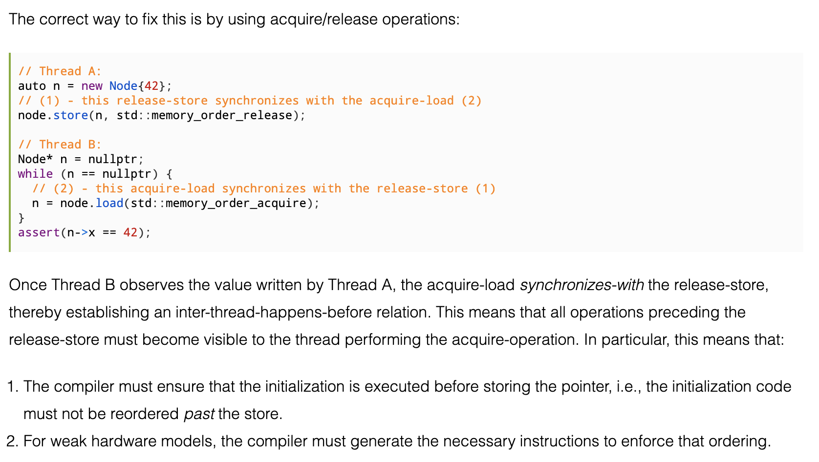 关于 `release`、`acquire` 语义 - TomStudio - 博客园