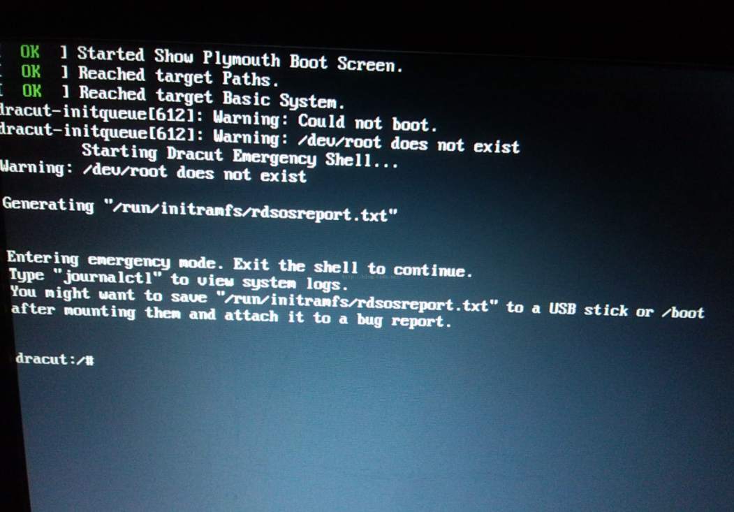 U盘安装centos 7 提示 “Warning: /dev/root does not exist, could not boot” 解决办法 - ZJian - 博客园