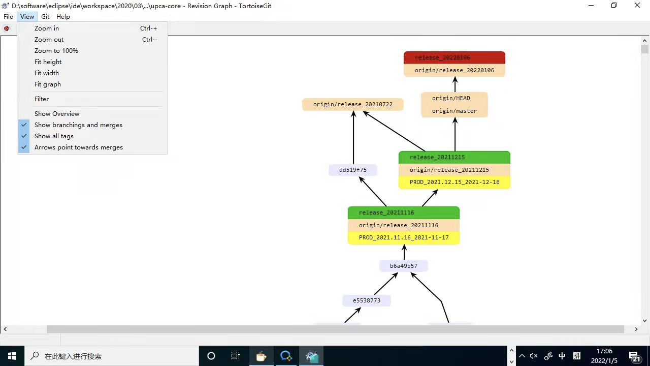  git revision Graph Secondworld 